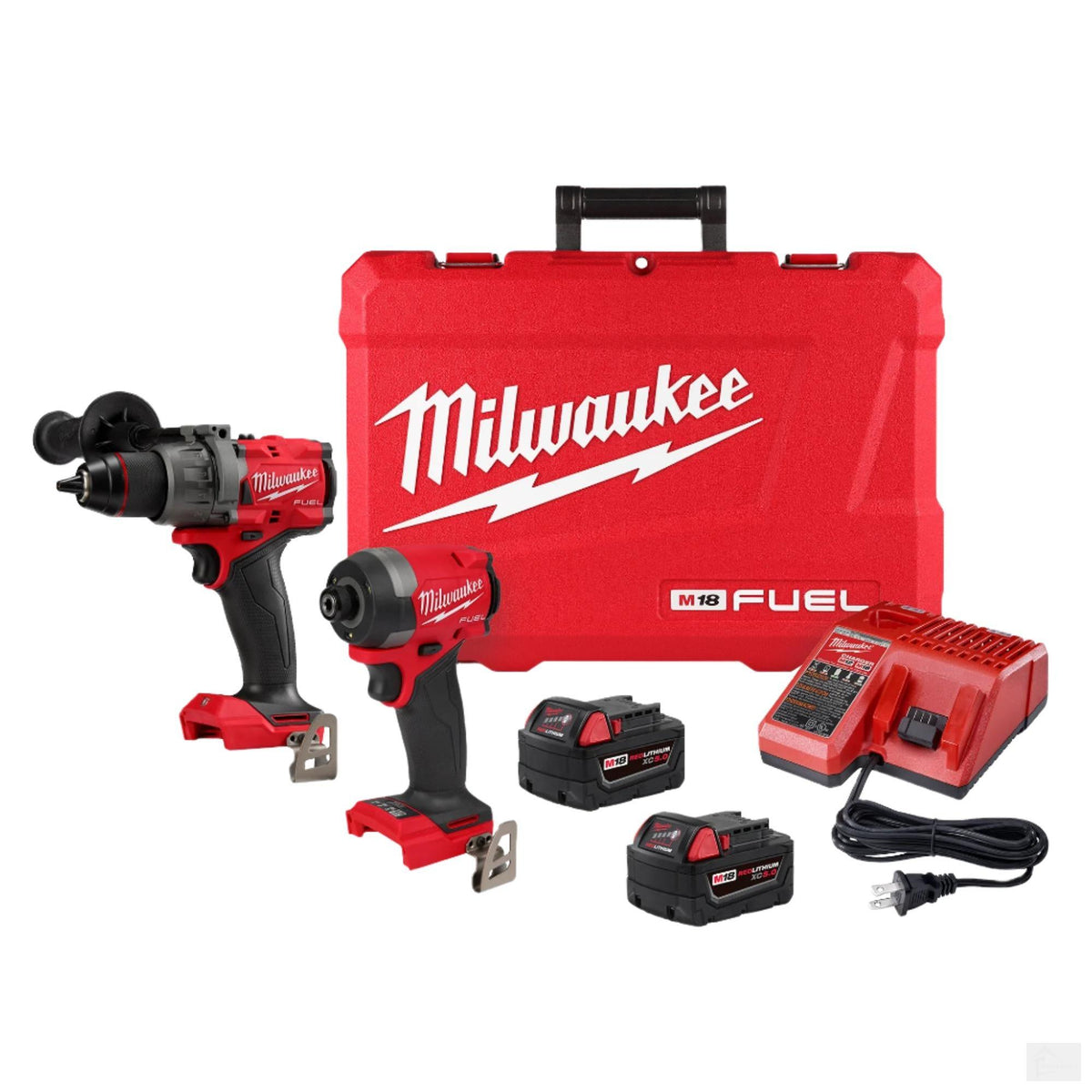 Milwaukee M18 FUEL™ 2-Tool Combo Kit Hammer Drill and Hex Impact Drive ...