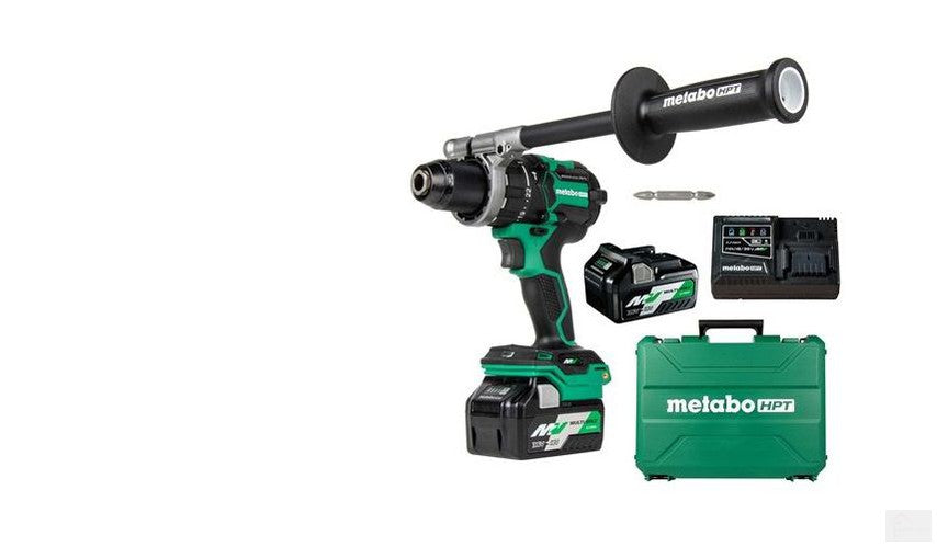 Metabo MultiVolt™ 36V Brushless 1/2-in Hammer Drill Kit 4.0Ah x 2 {DV3 ...