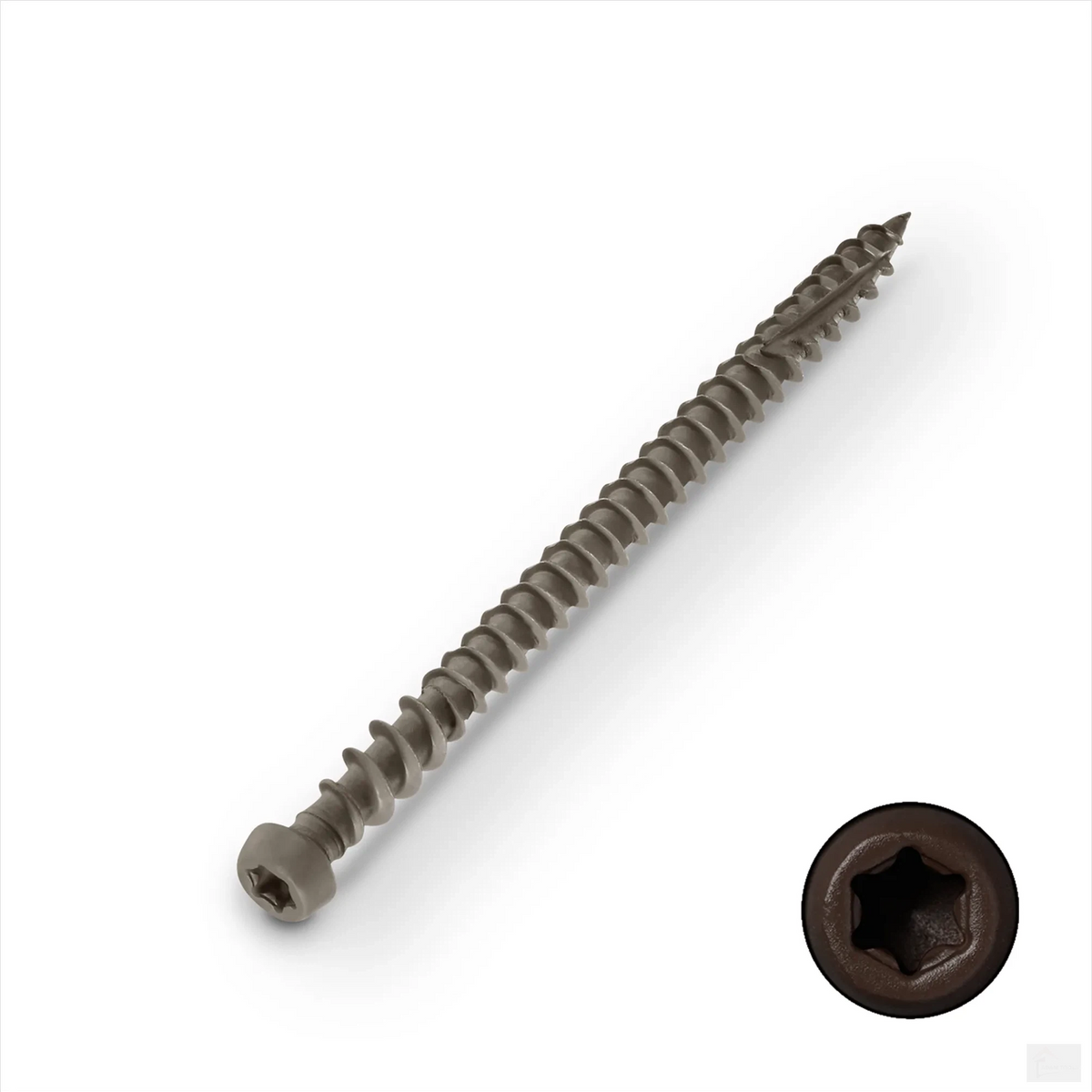 StarBorn 2-3/4" Cap-Torxd Carbon Steel 100pc Chocolate #71 Deck Screw ...