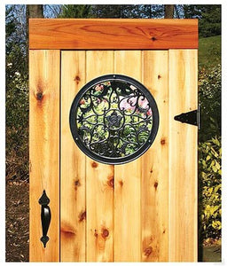 Nuvo Iron Cast Aluminum Round Decorative Gate Fence Insert ACW55 - 15 ...