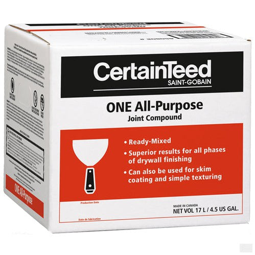CertainTeed One All-Purpose Drywall Compound 17 L — Adam Tools INC.