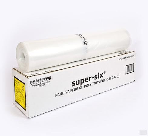 Polytarp Super Six Clear Poly 6 mil 12 in. x 300 sq.ft — Adam Tools INC.